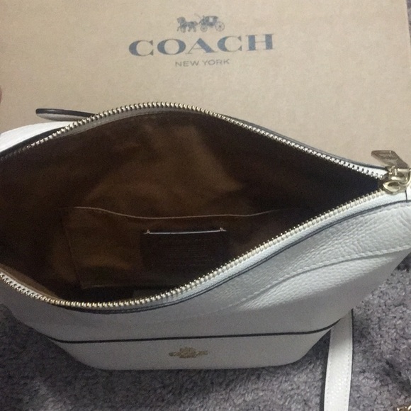Coach | Bags | Coach Chalk White Crossbody Bag | Poshmark